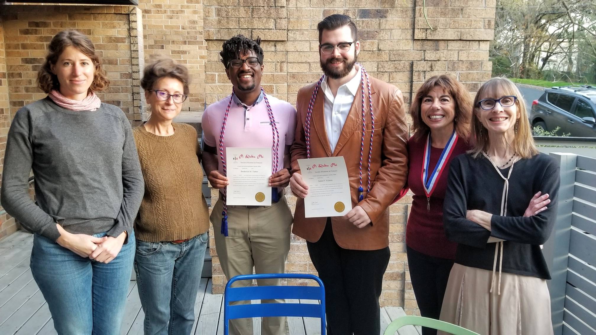 Students inducted into French Honor Society Pi Delta Phi : Department of World Languages and ...